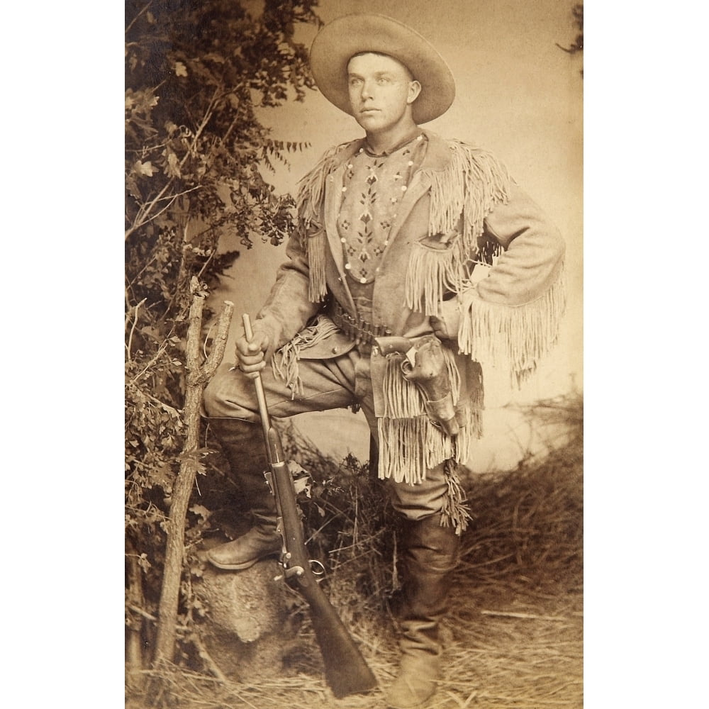 Armed Scout From Colorado Holding A Model 1873 Springfield Trapdoor ...