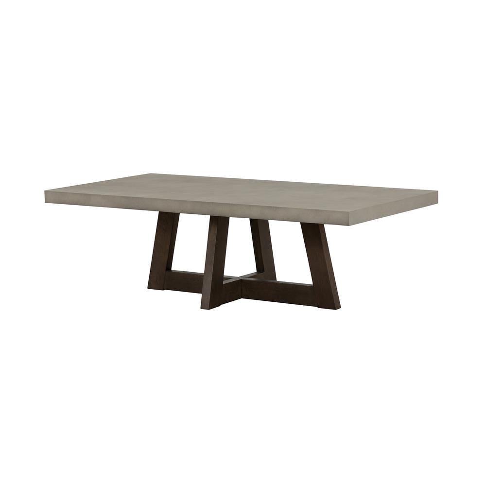 Elodie Grey Concrete and Dark Grey Oak Rectangle Coffee Table - Walmart.com