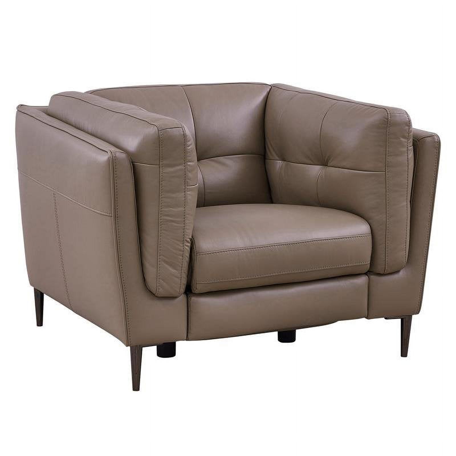 Armen Living Gary Top Grain Leather Power Recliner Chair with USB in ...