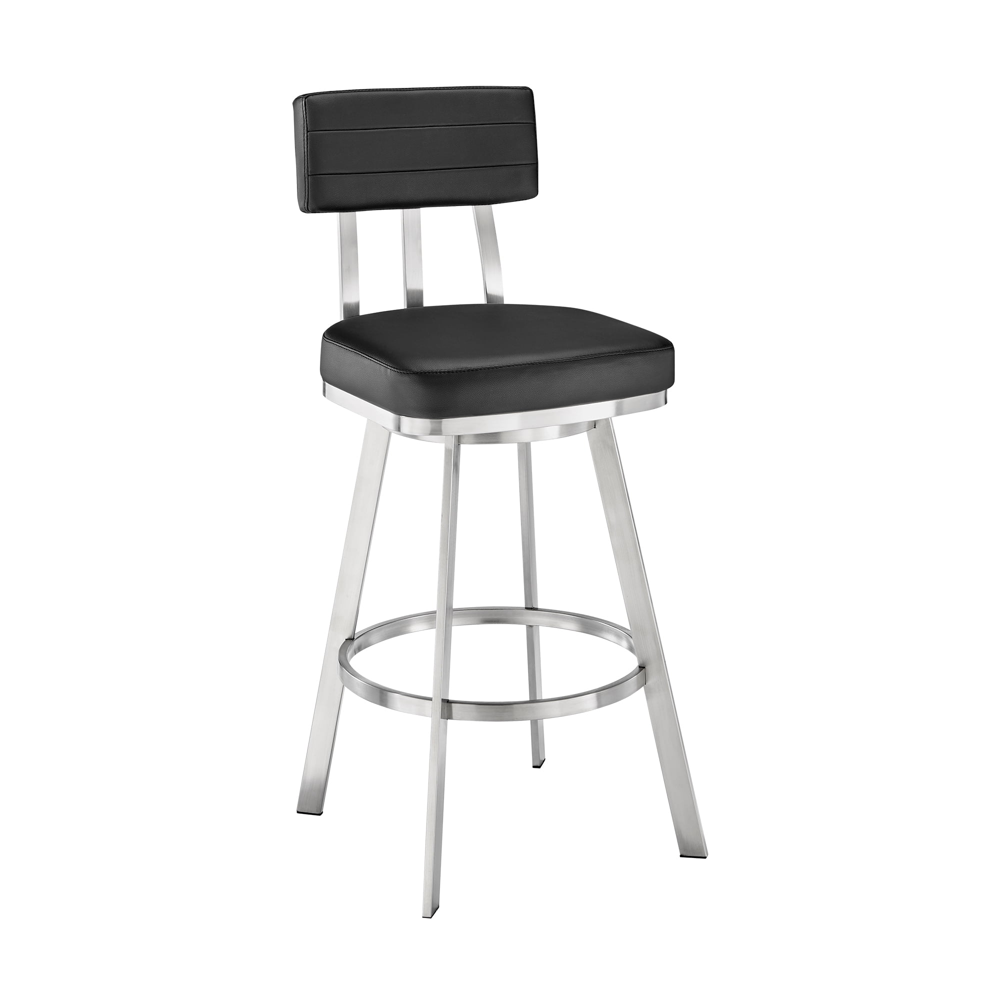 Armen Living Indoor Jermaine 26" Counter Height Swivel Bar Stool in ...