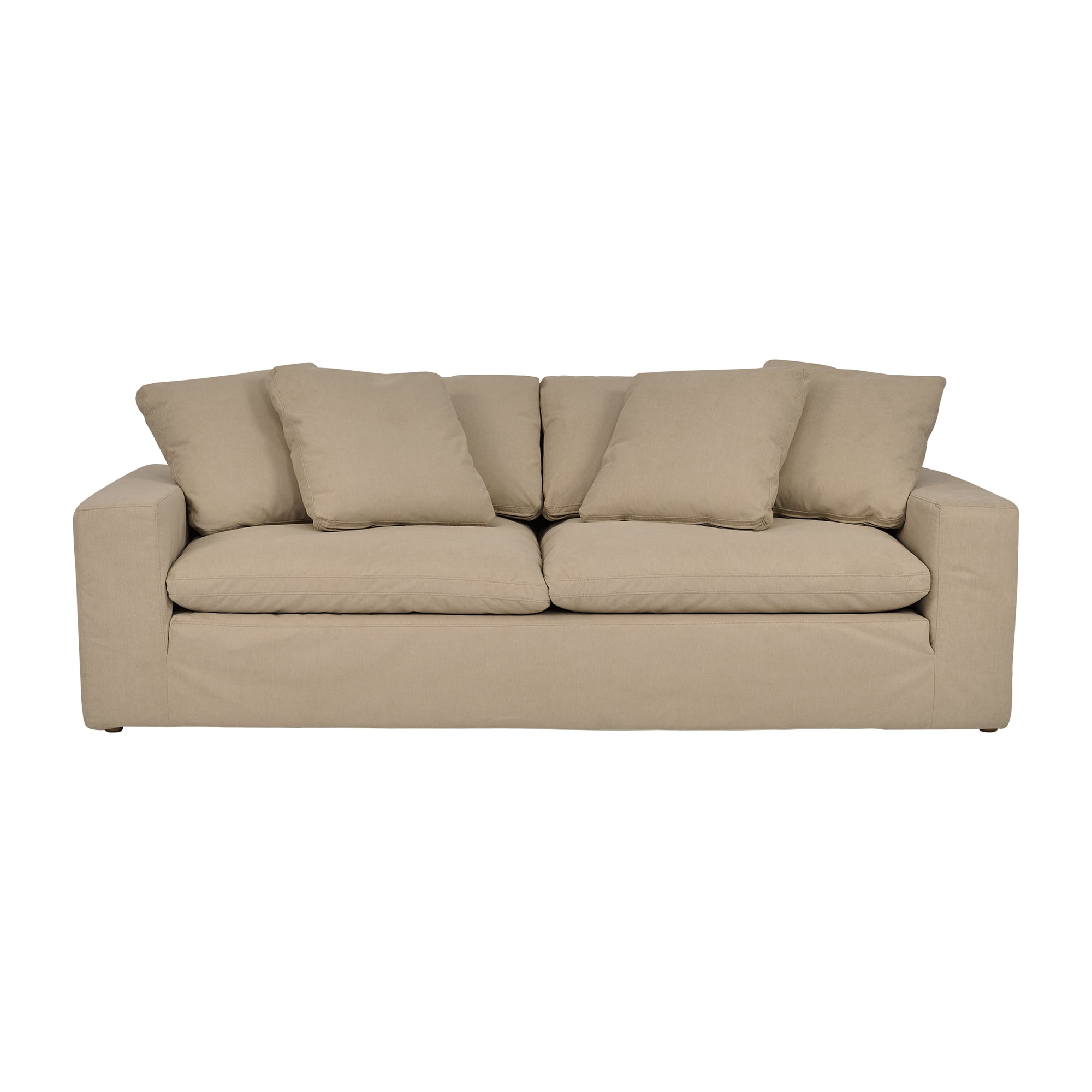 Liberty 96.5" Upholstered Sofa in Sahara Brown - Walmart.com