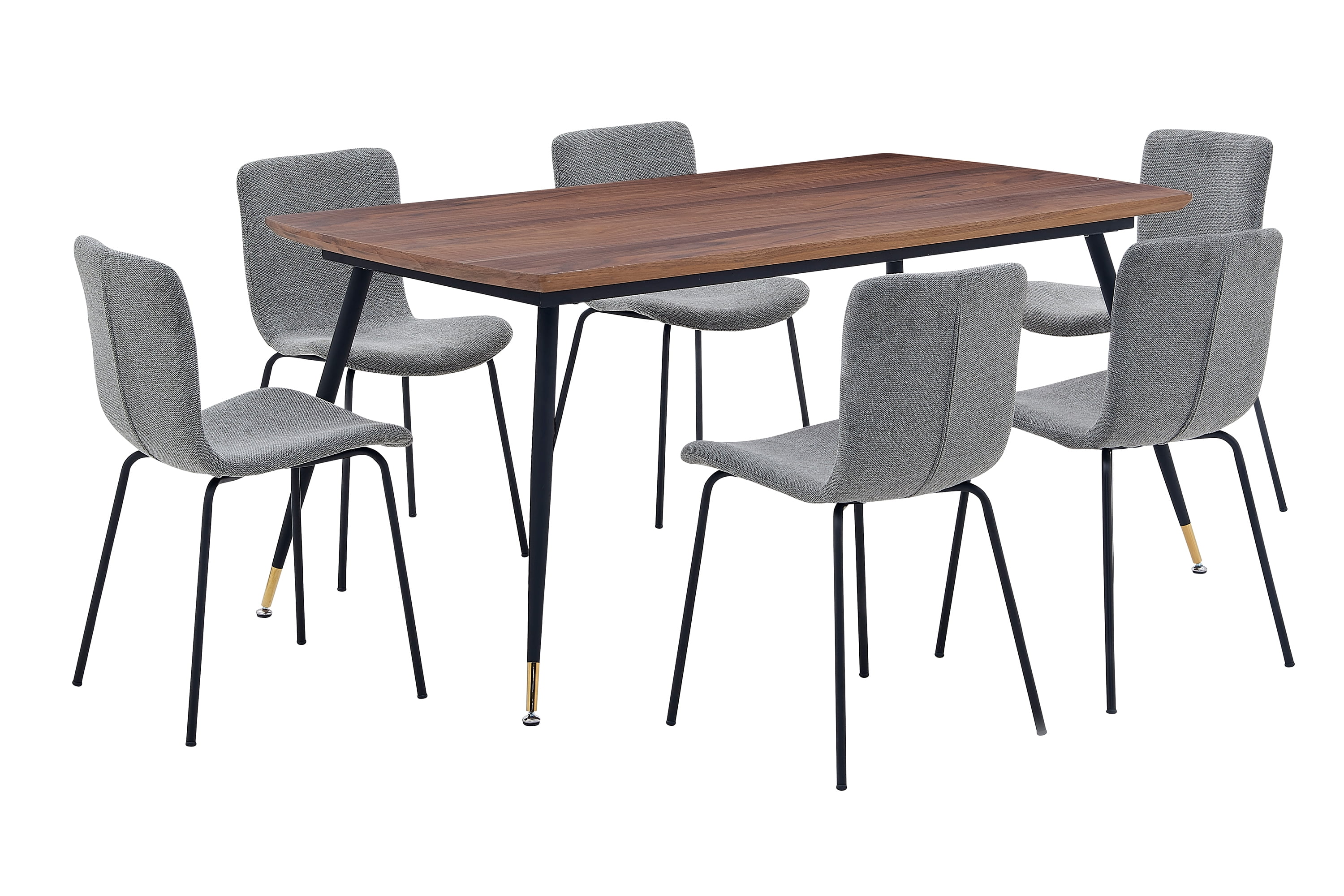 Messina and Gillian 7 Piece Rectangular Dining Set - Walmart.com