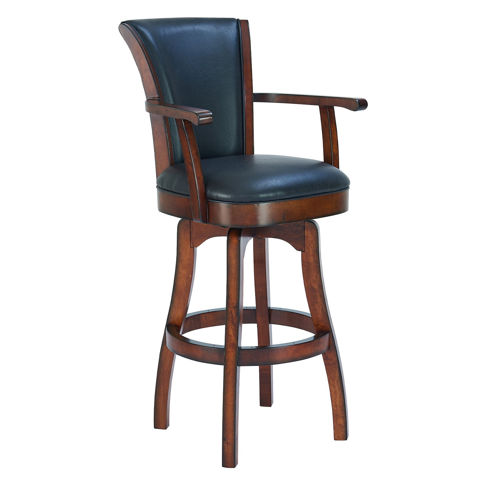 Raleigh Arm 26" Counter Height Swivel Barstool in Rustic Cordovan ...