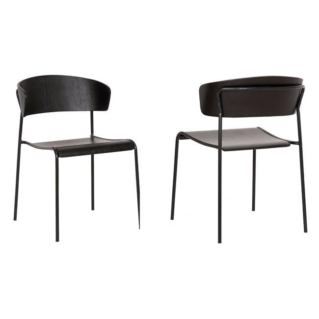 Armen Living Zeph Contemporary Dining Chair - Set of 2 - Walmart.com