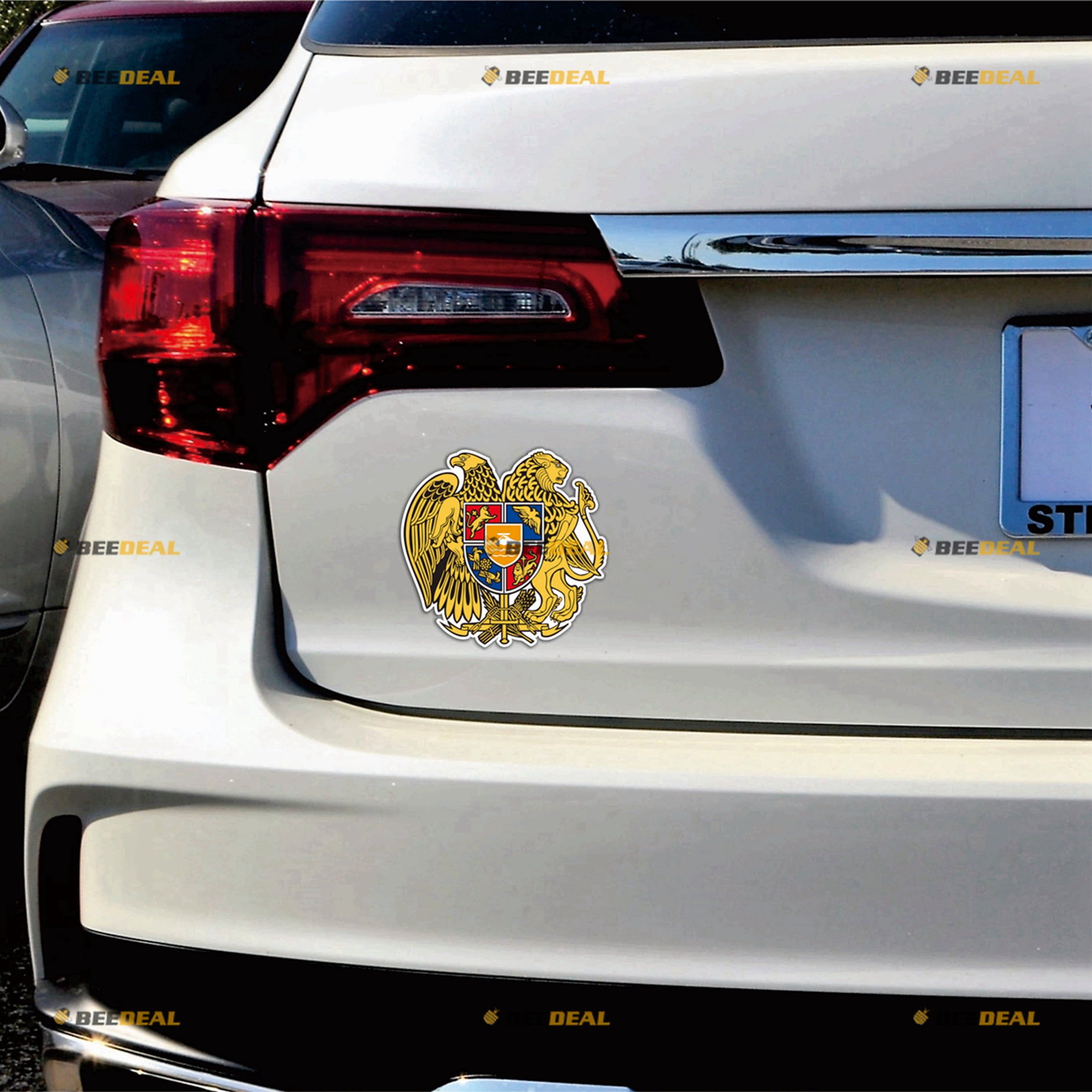 Armenia Armenian Coat of Arms Car Magnet Magnetic Sticker Decal - 2 ...