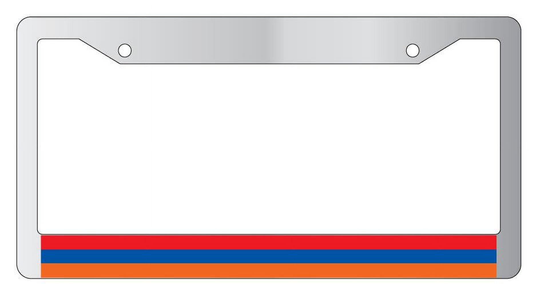 Armenia World Flag Chrome Plastic License Plate Frame - Walmart.com