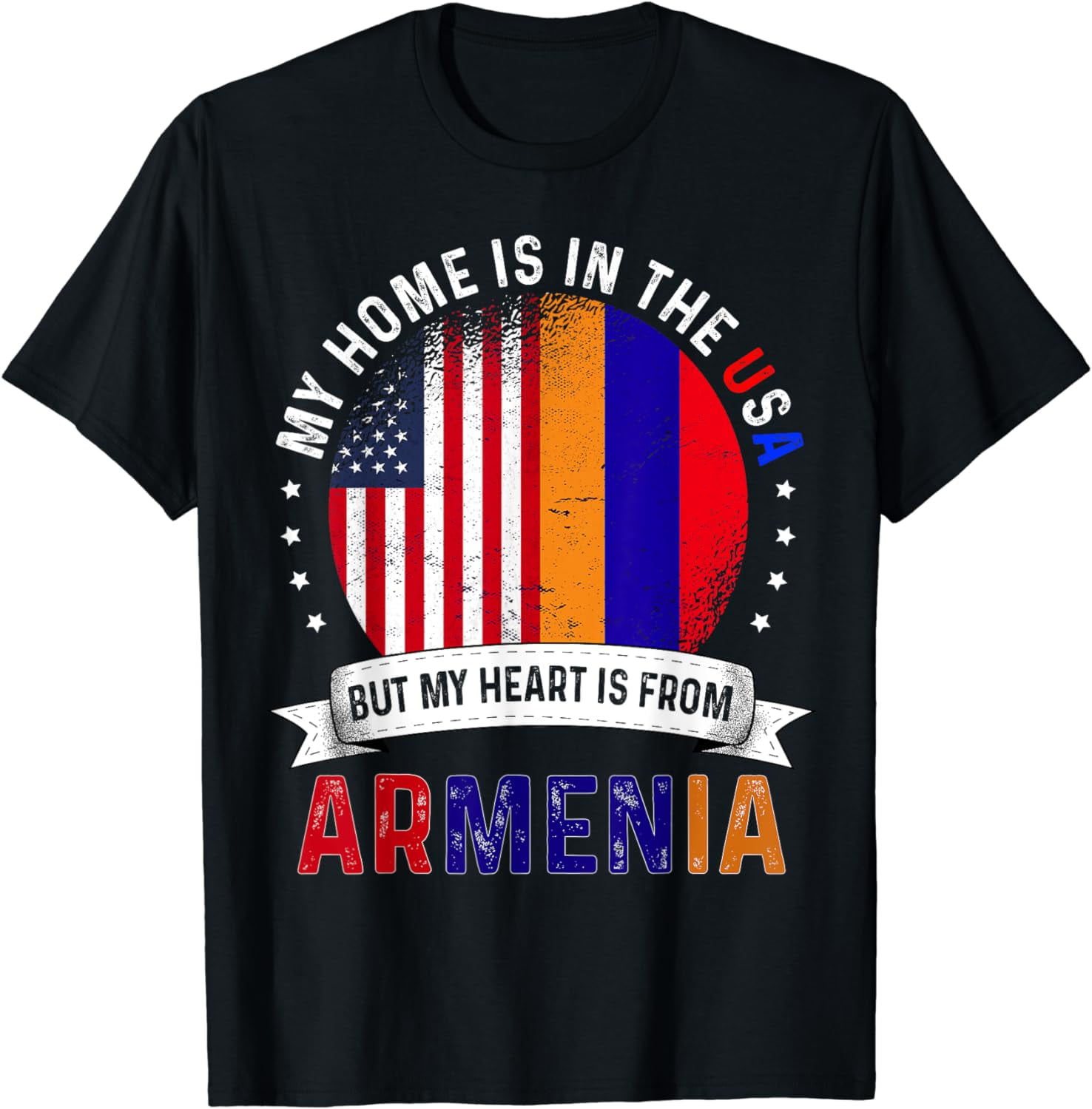 Armenian American Patriot Heart is from Armenia Flag T-Shirt - Walmart.com