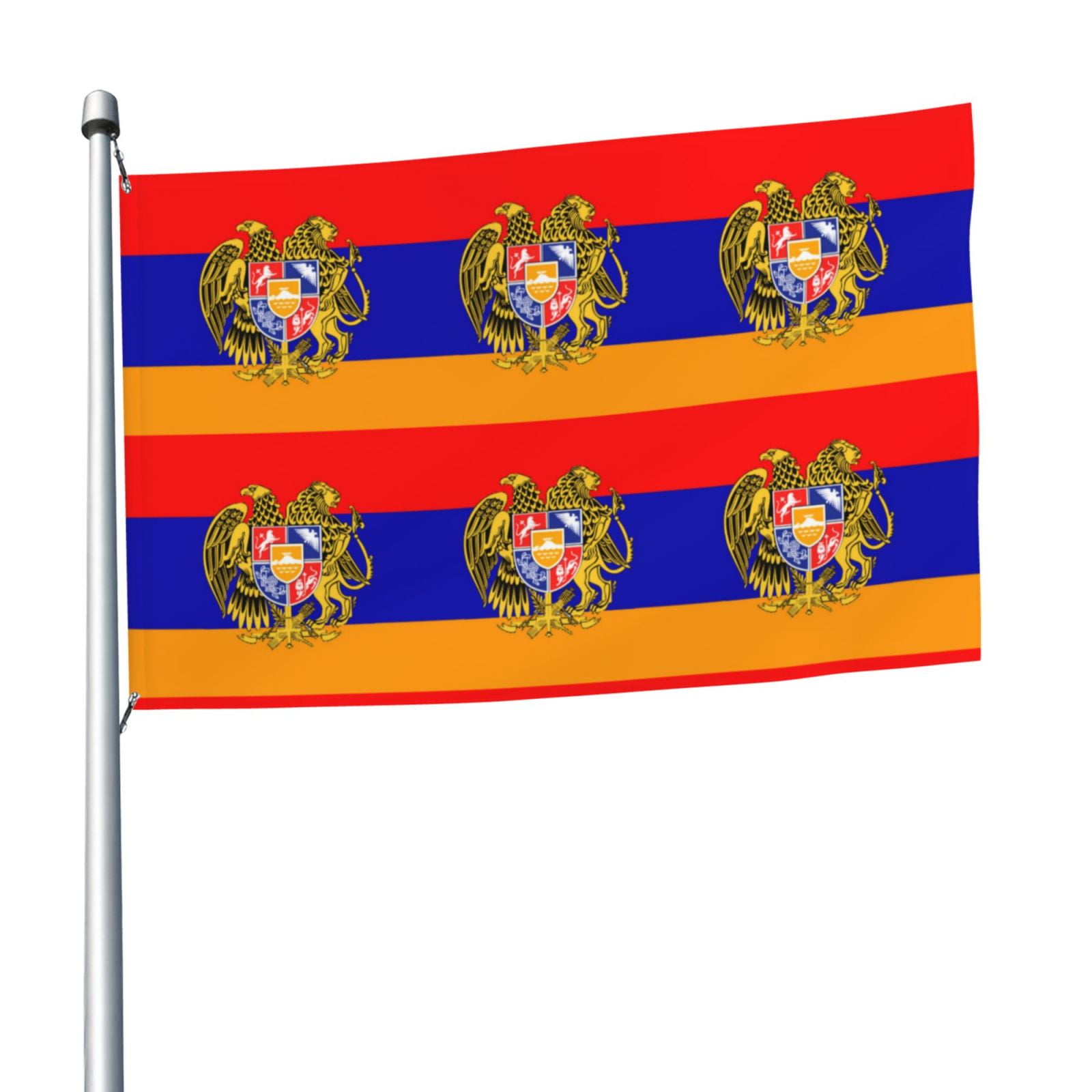 Armenian National Emblem Flag 5x8 Ft Print Vivid Color Light-Weighted ...