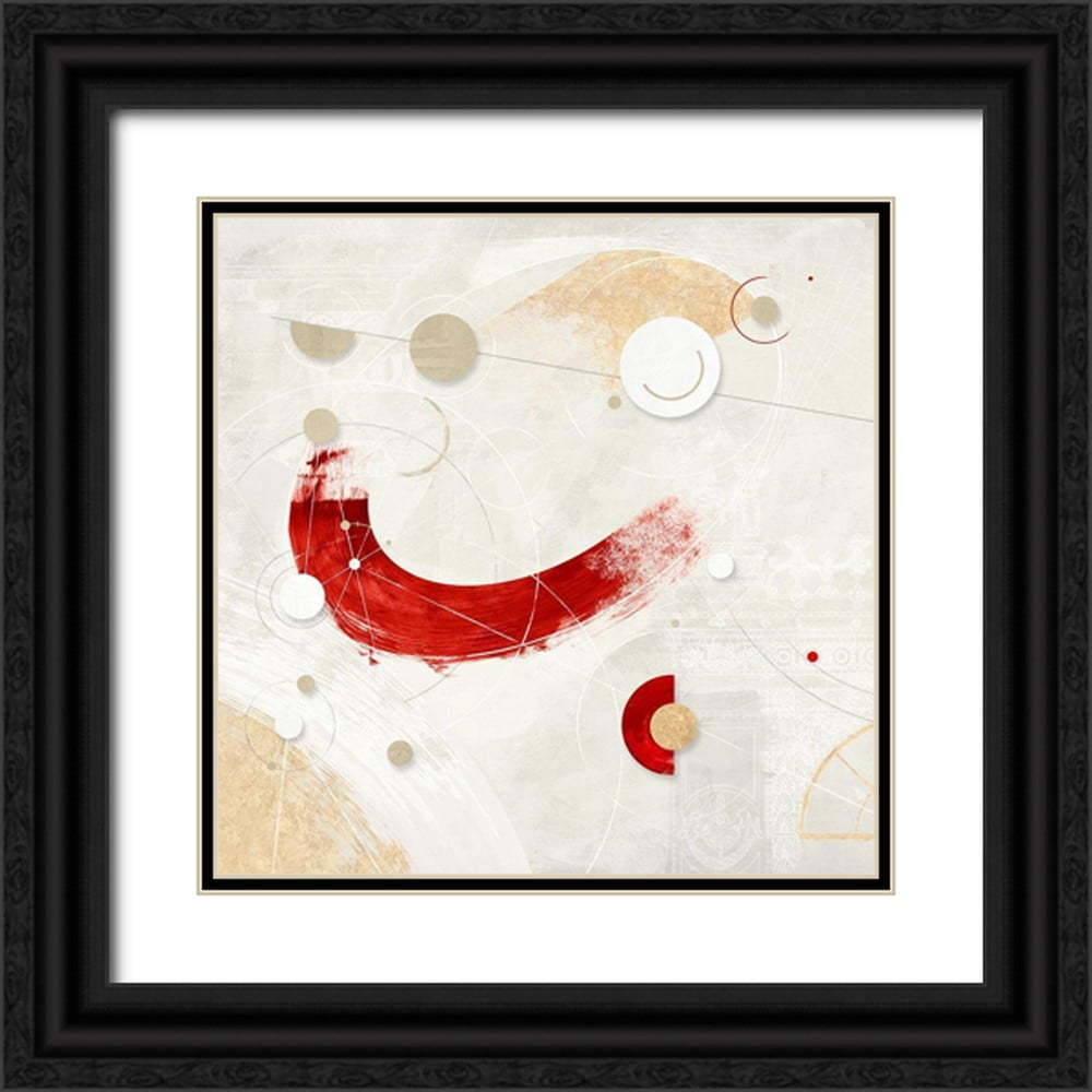 Armenti, Arturo 15x15 Black Ornate Wood Framed with Double Matting ...