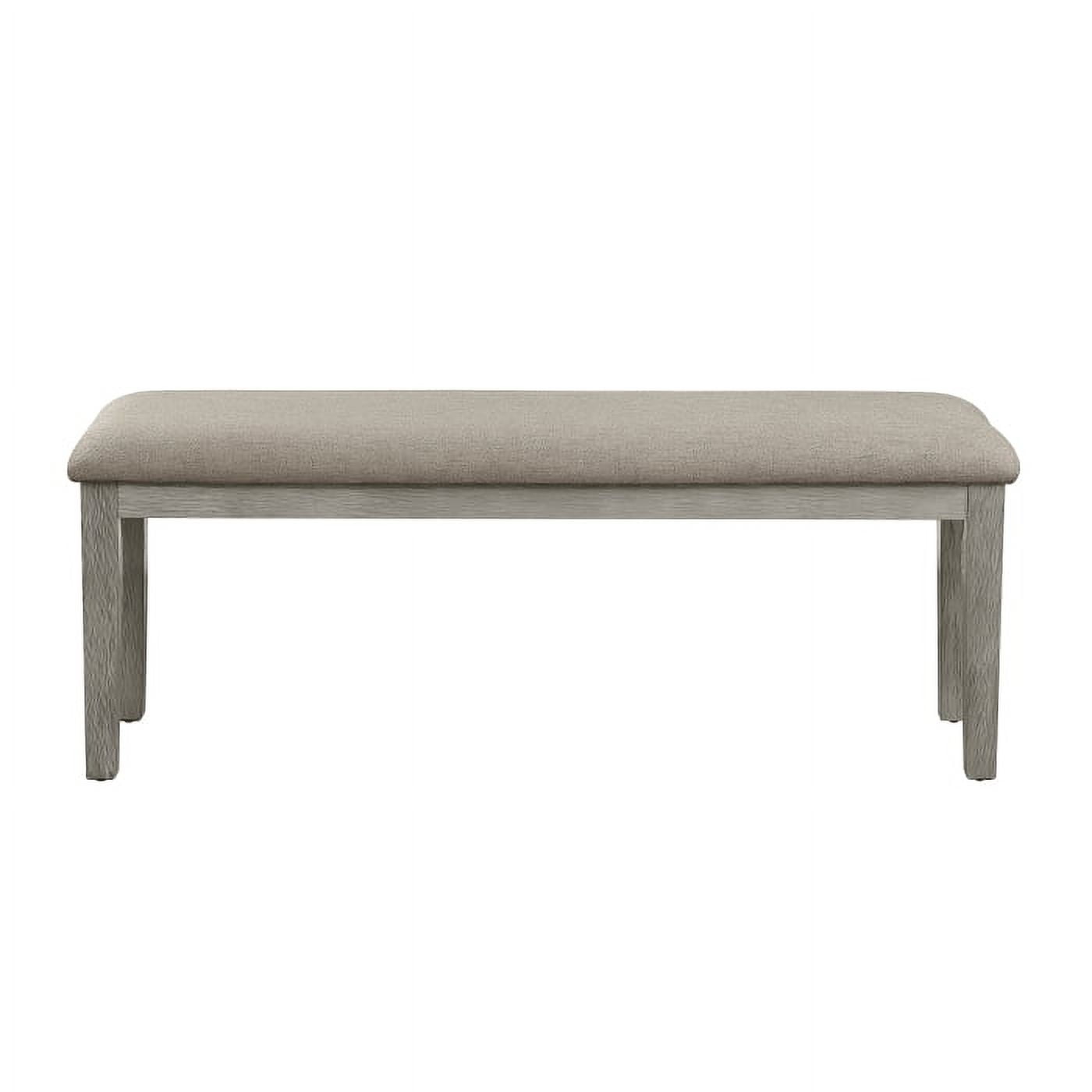 Homelegance Armhurst Dining Bench Gray Wood Veneer Upholstery 48-Inch ...