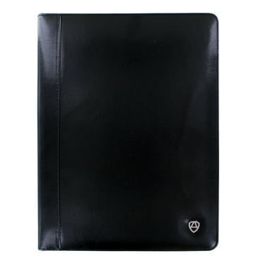 Universal Textured Notepad Holder, 8 1/2 x 11, Leather-Like, Black ...