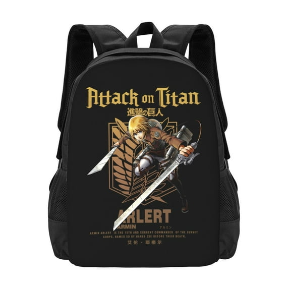 Armin Arlert Attack On Titan Backpack For Men Women Book Bag Travel ...