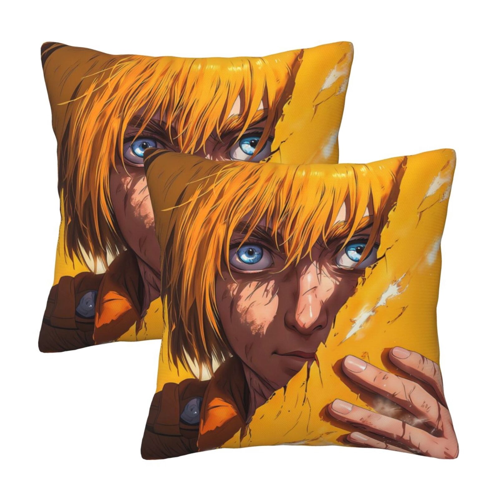 Armin Arlert Home Made Decorative Cushion Covers Pillow Covers 2 Pack ...