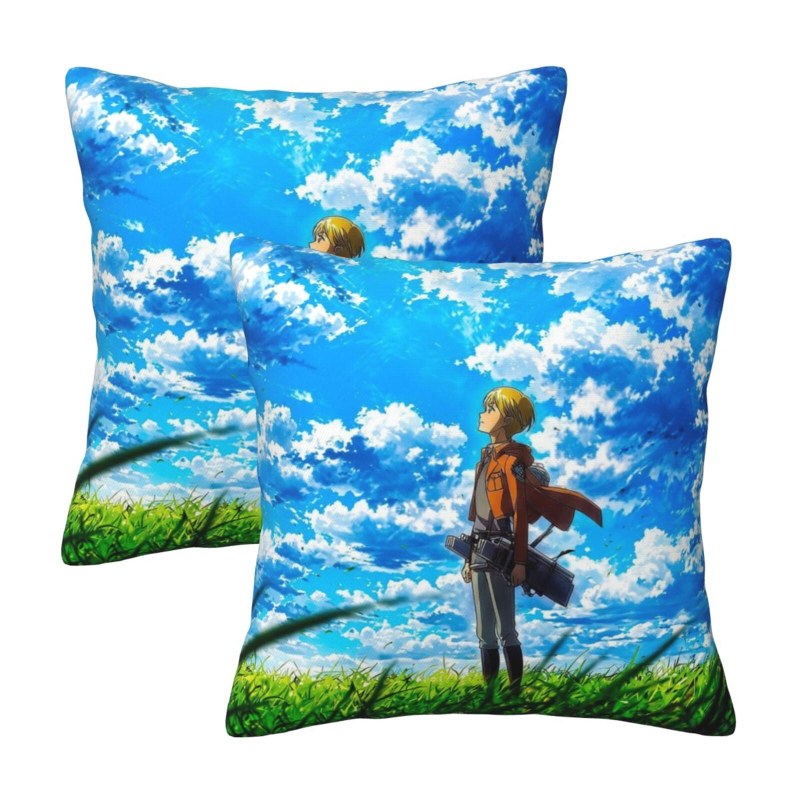 Armin Arlert Home Made Decorative Cushion Covers Pillow Covers 2 Pack ...