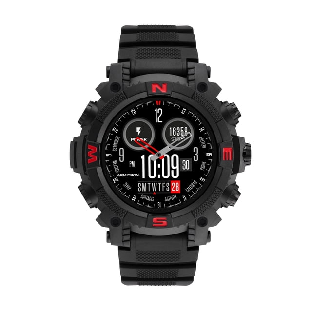 Armitron Sync Adult 53mm w/Voice Assistant & Backlight Smart Watch w ...