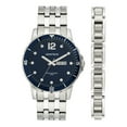 Armitron Men's 2pc. Silver-Tone Stainless Steel Watch and Bracelet Set ...