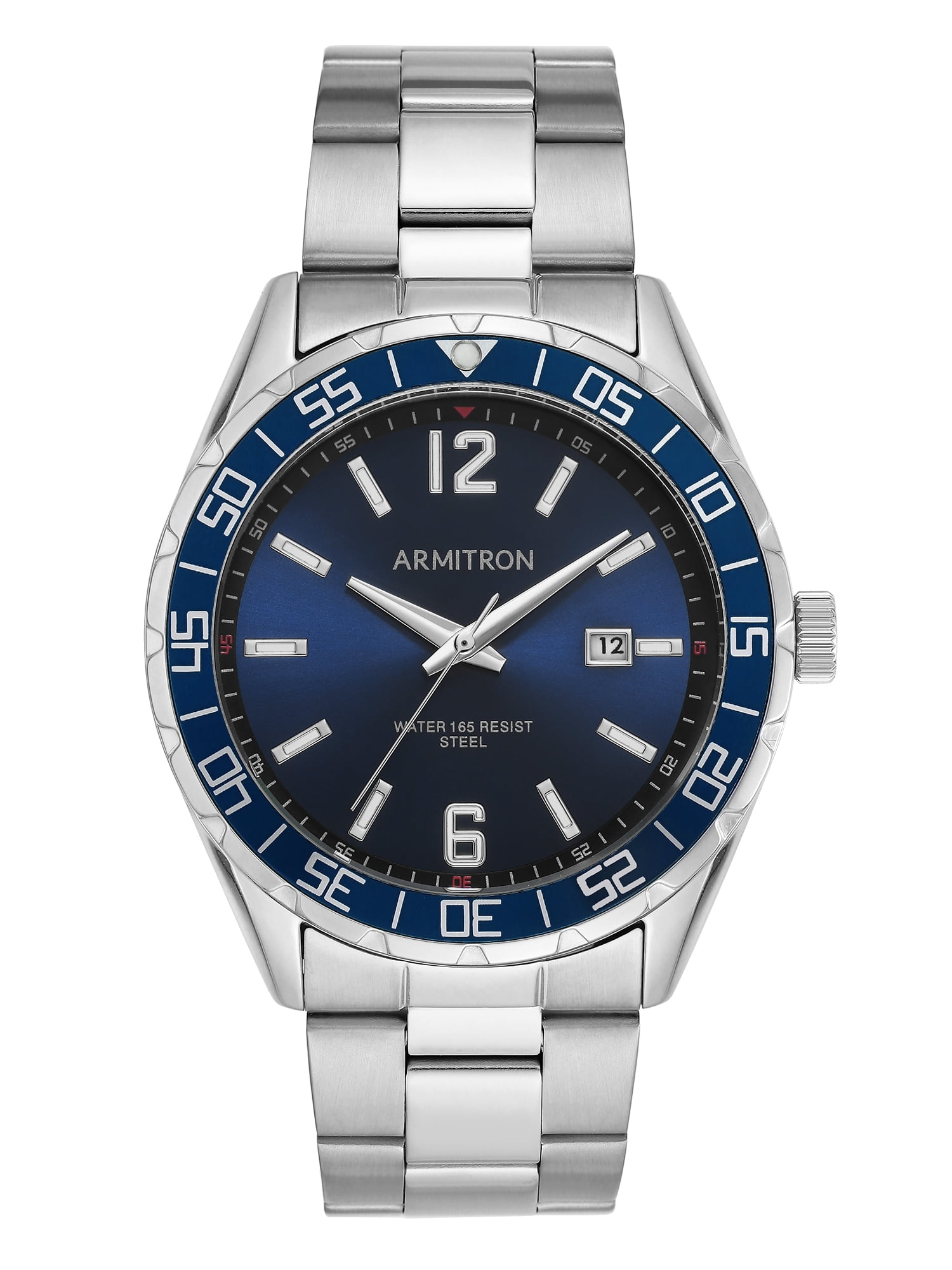 Armitron Men's Stainless Steel Green Sunray Dial Wristwatch, Green ...