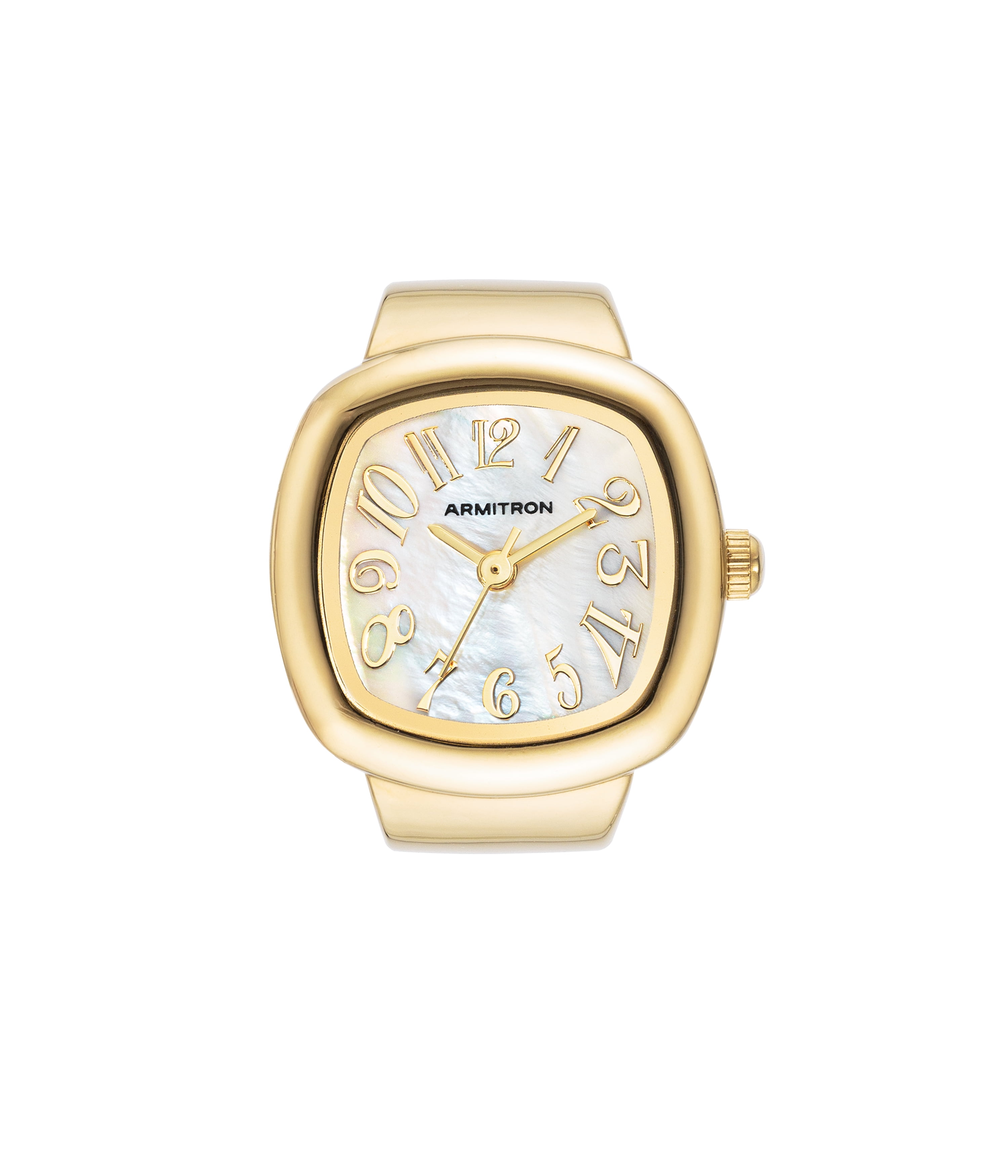 Armitron Women's Soft Edge Gold-Tone Ring Watch Wristwatch - Walmart.com