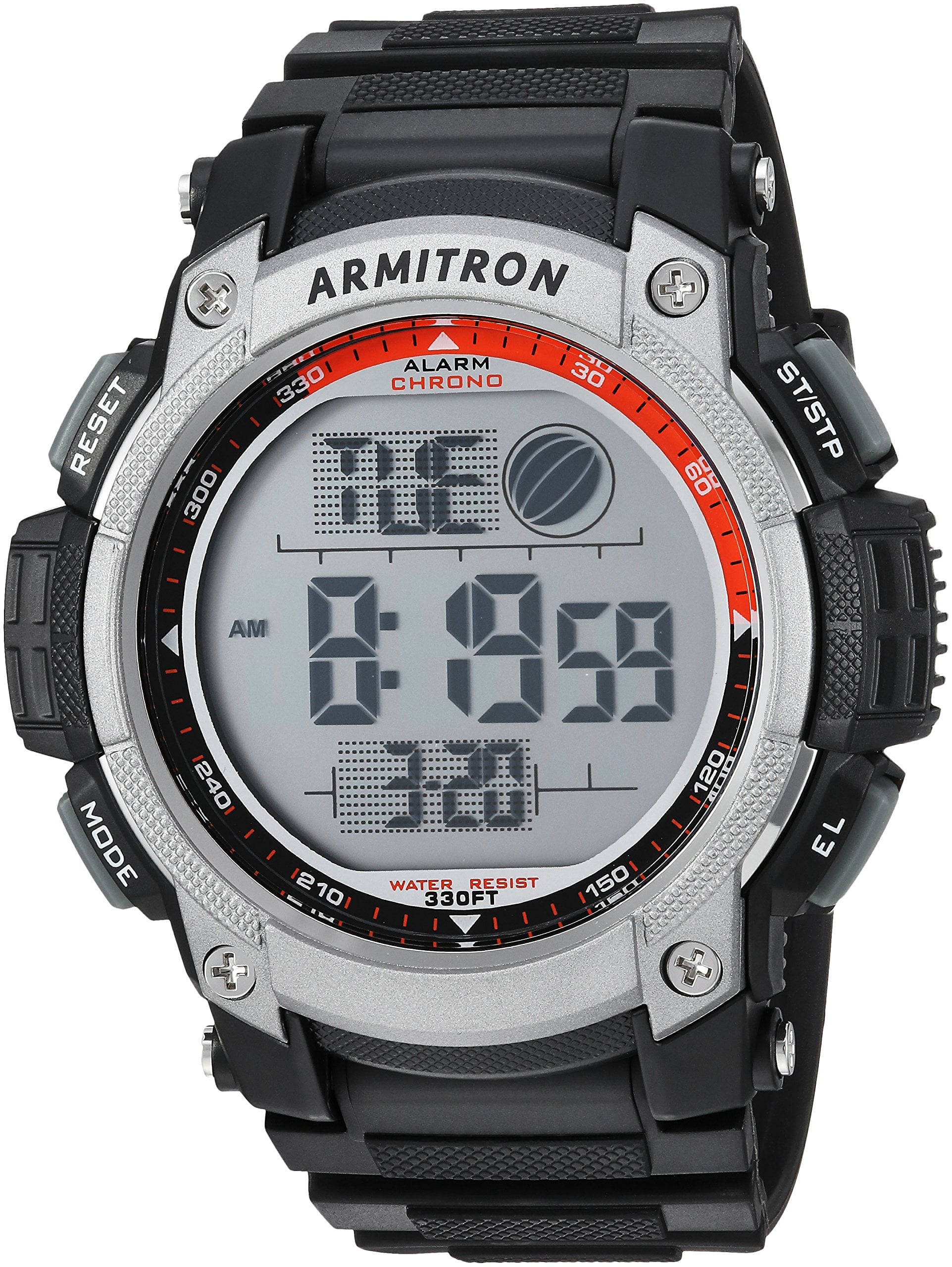 Armitron Sport Men's 40/8252BLK Black Digital Chronograph Watch C29 ...
