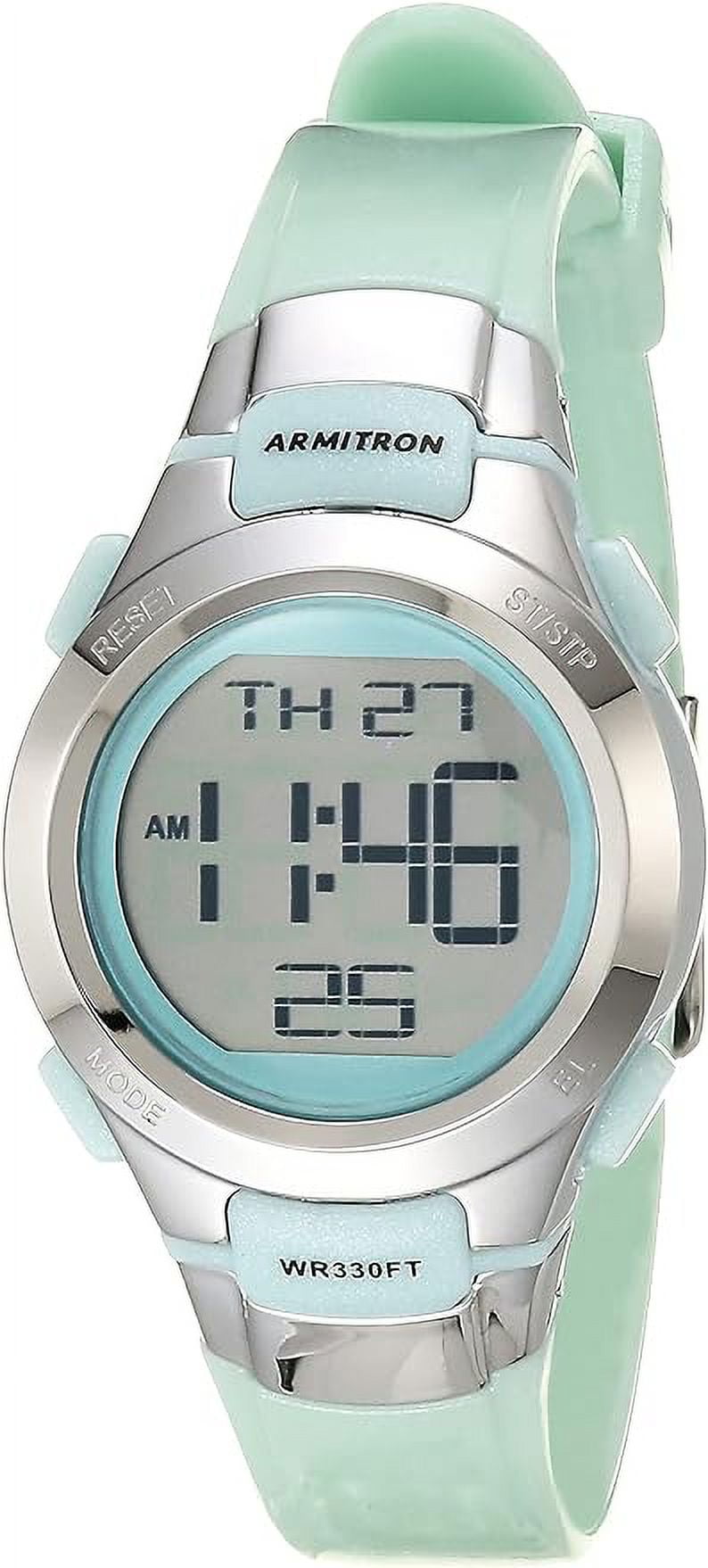 Armitron Sport Women's 45/7012 Digital Chronograph Resin Strap Watch ...