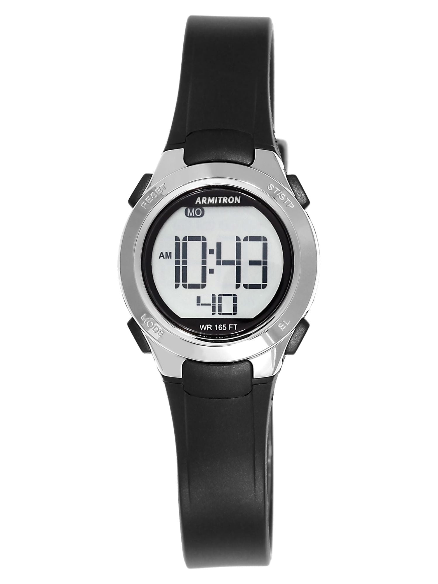 Armitron Unisex Adult Black Digital Sport Wristwatch - Walmart.com