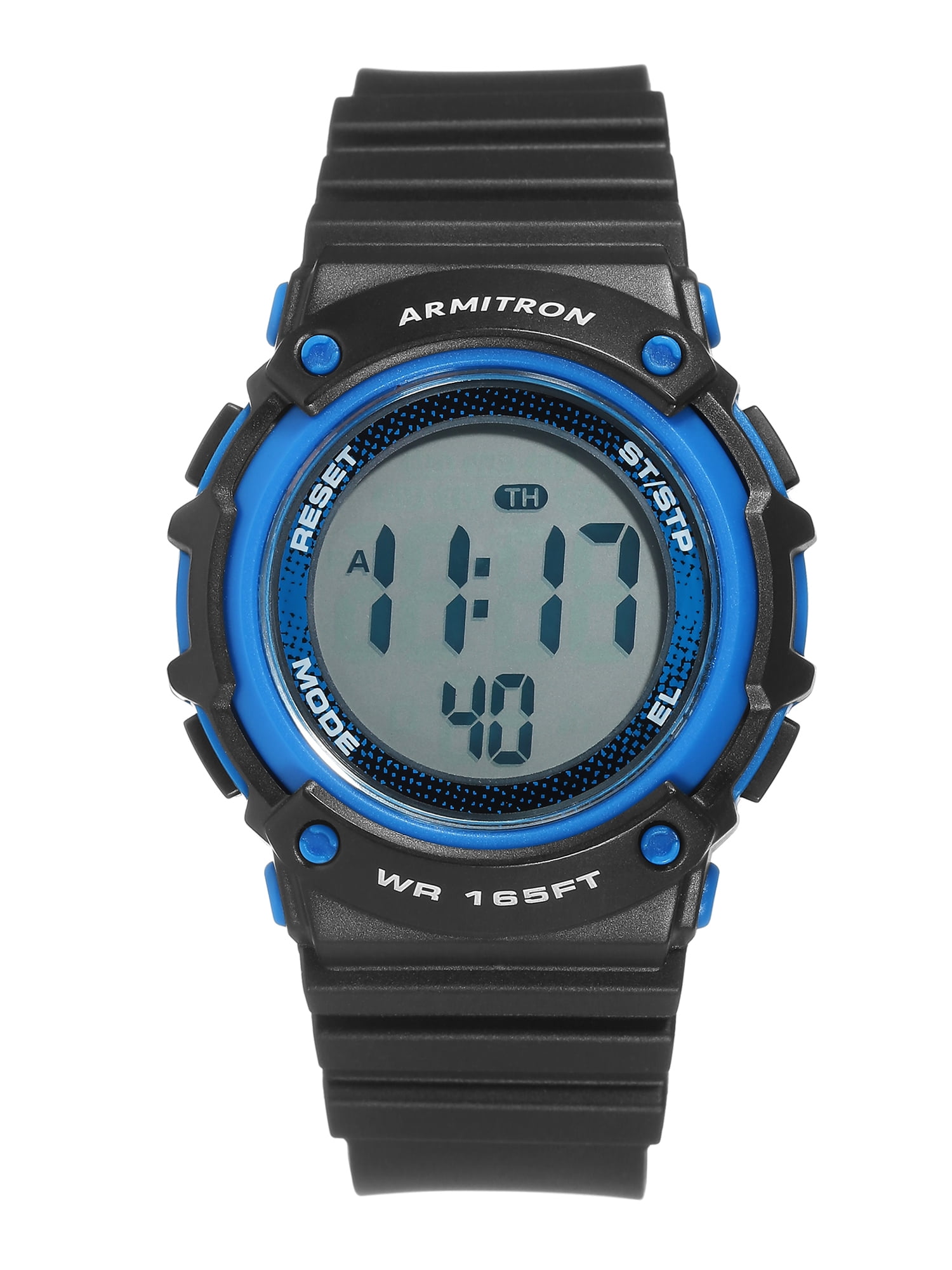 Armitron Unisex Black Blue Digital Watch - Walmart Business Supplies