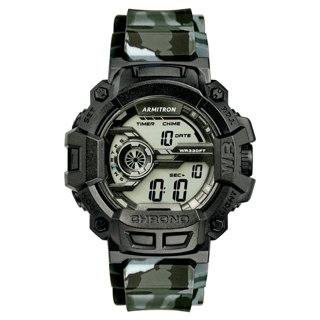Armitron Unisex Adult Sport Black Digital Wristwatch - Walmart.com