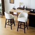 Armless Bar Stools Set | 360° Swivel Function for Easy Movement | Solid ...