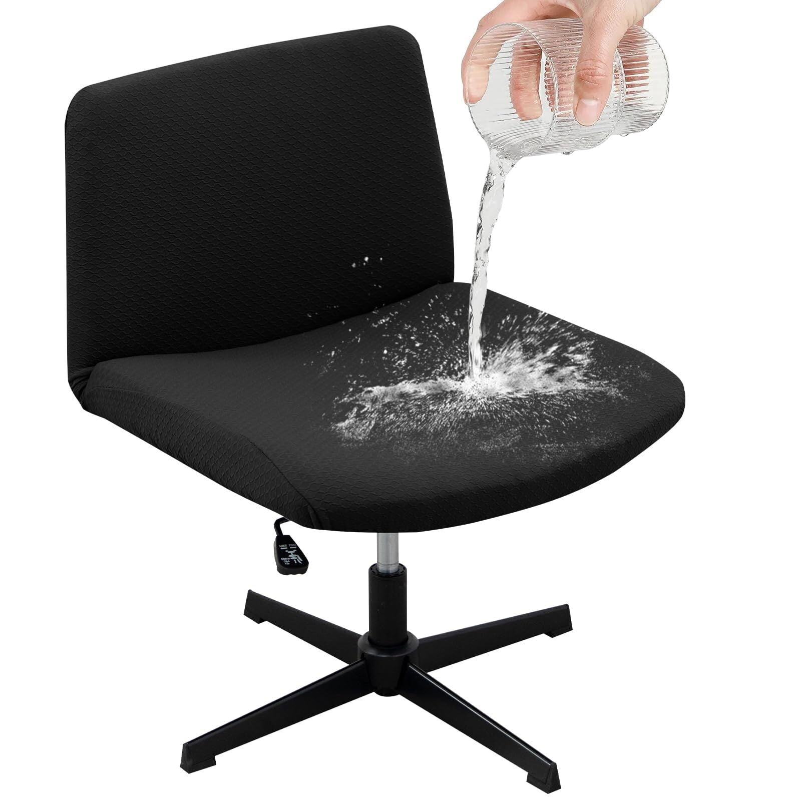 Armless Chair Slipcover Armless Office Desk Chair Cover Knitted ...