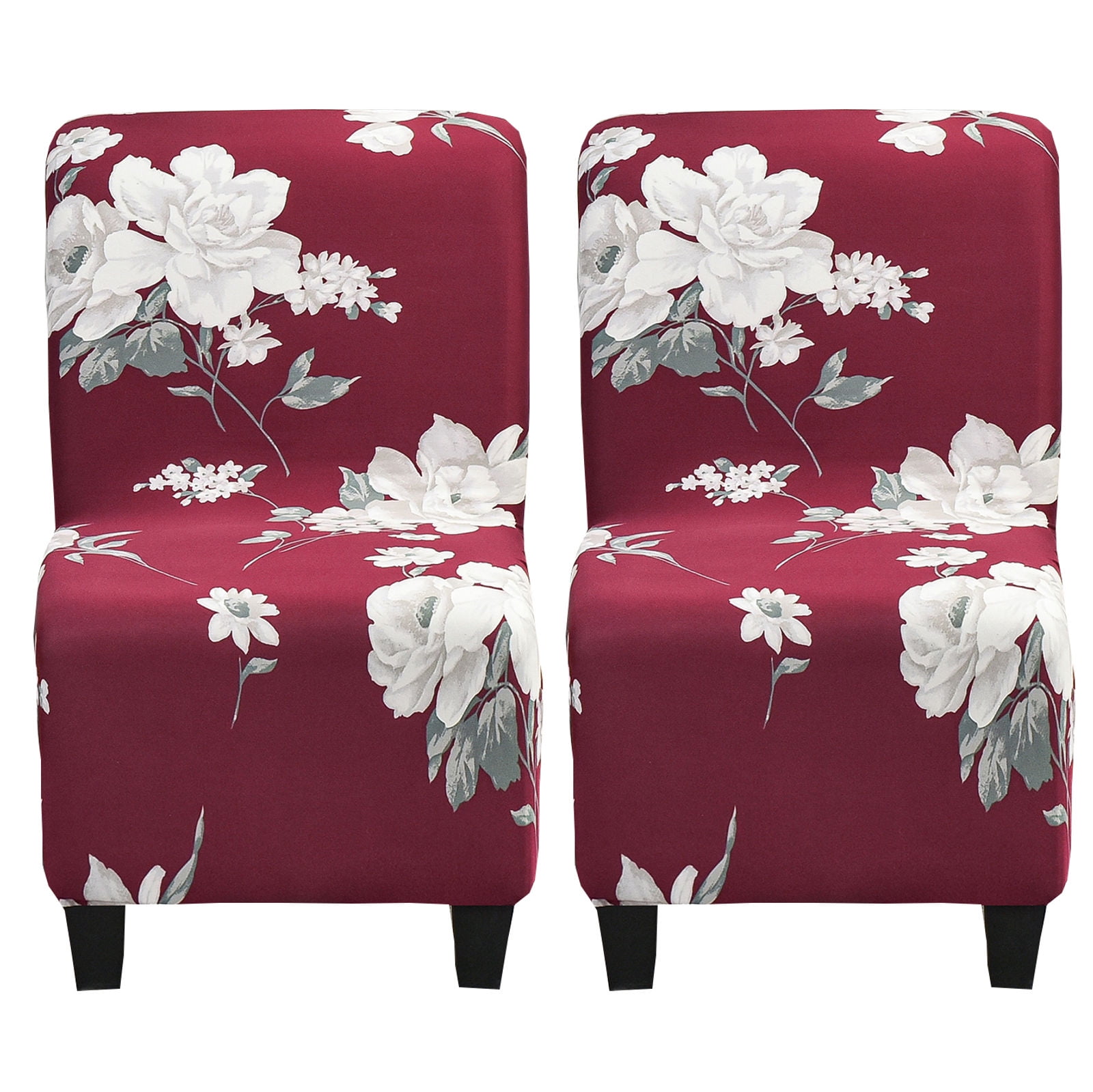 Armless Chair Slipcover,Stretch Accent Chair Covers Universal Removable ...