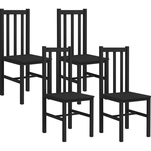 Armless Chairs for Dining / Black, Stable Structure, Assembly Needed ...