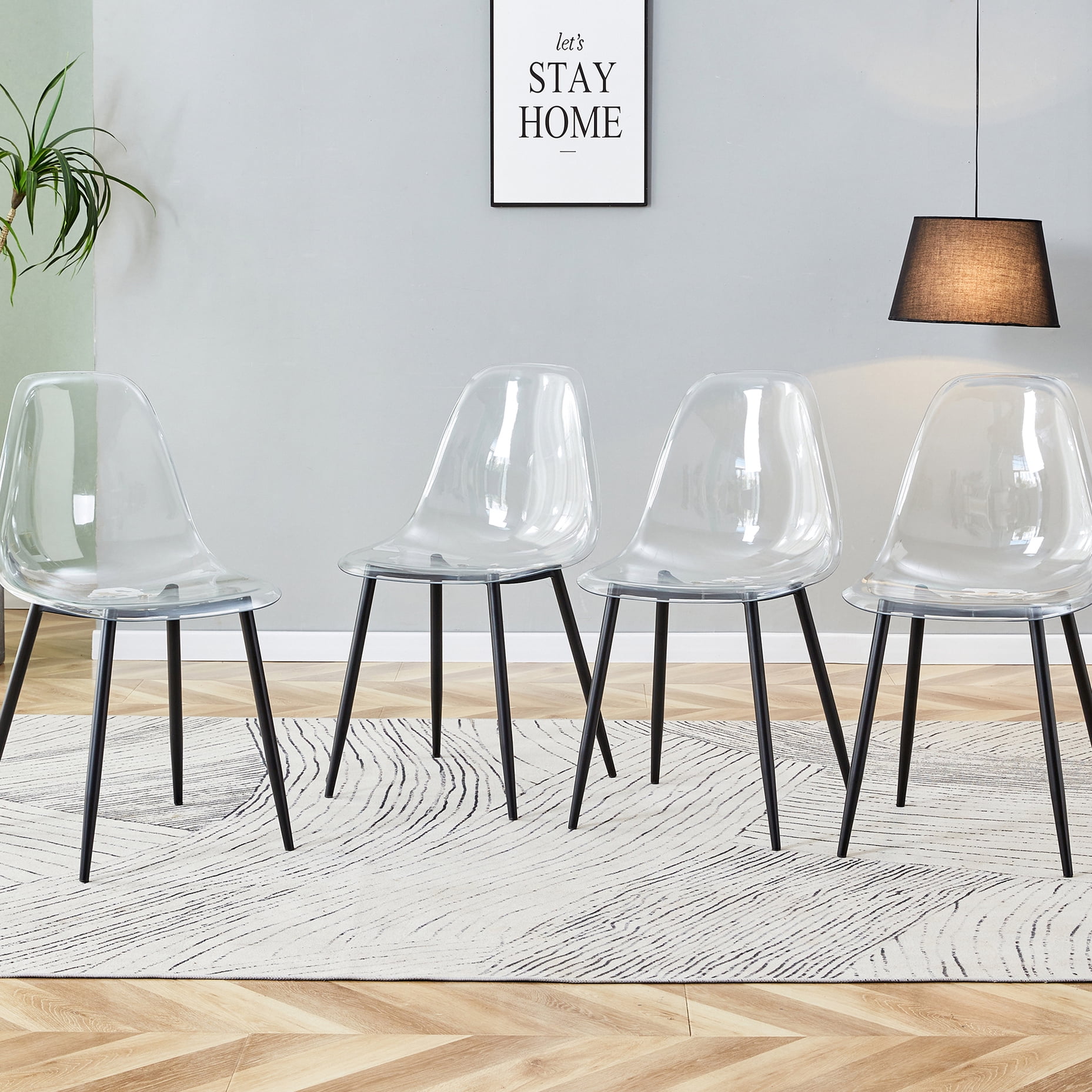 Armless Crystal Chair / Comfort - Oriented, Modern Style / Ideal for ...