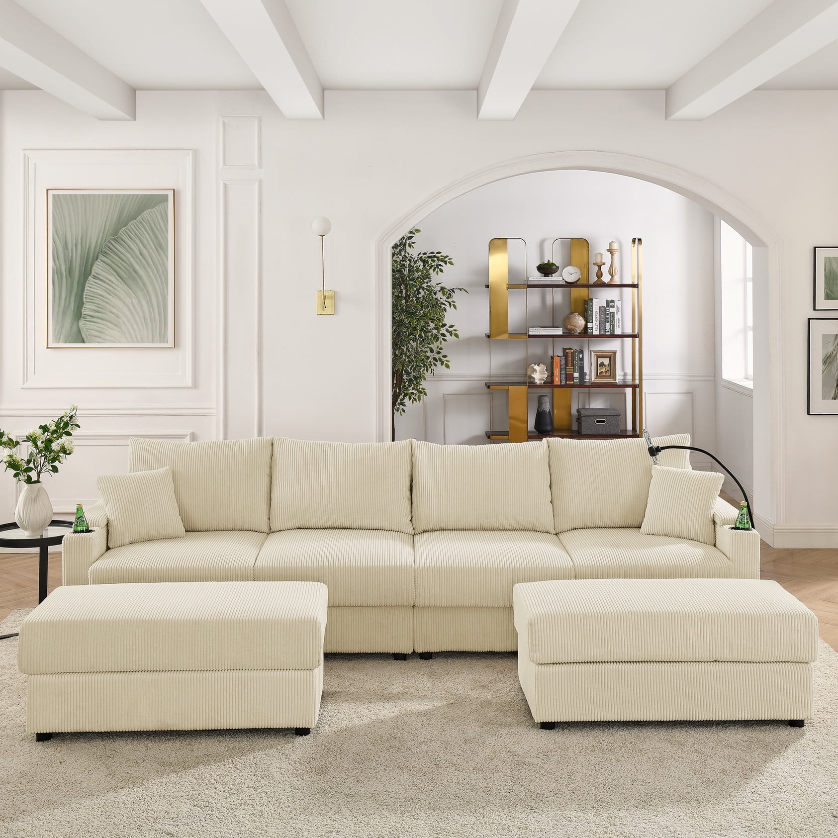 Armless Design & Wide Seats - Spacious Relaxation in the Family Living ...