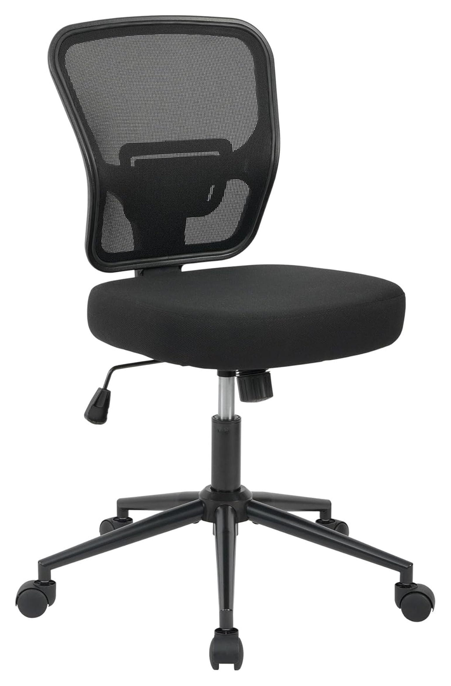 Armless Desk Chair Height Adjustable Computer Chair Ergonomic High Back ...