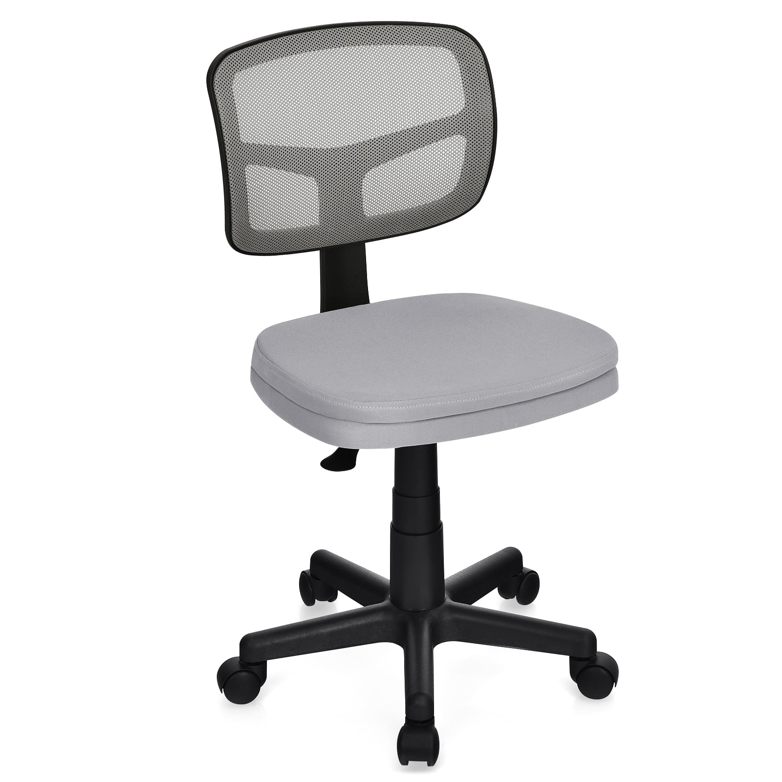 Armless Desk Chair Low Back Computer Chair Ergonomic Small Task Chair ...