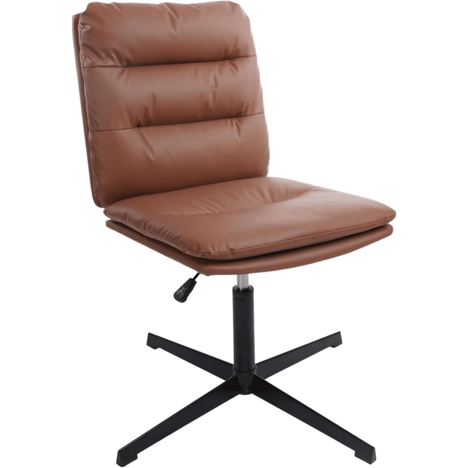 Armless Desk Chairs No Wheels Cross Legged Ergonomic Office Chair ...