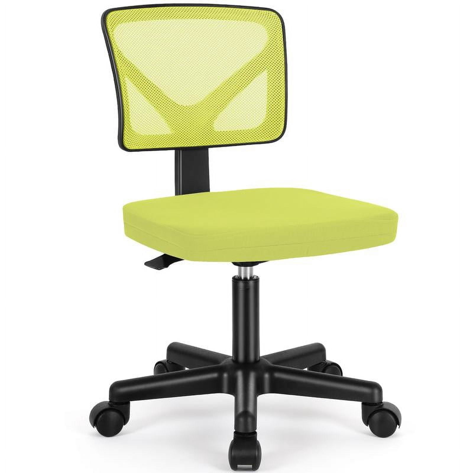 Armless Desk Chairs with Wheels Cute Home Office Chair No Arms ...