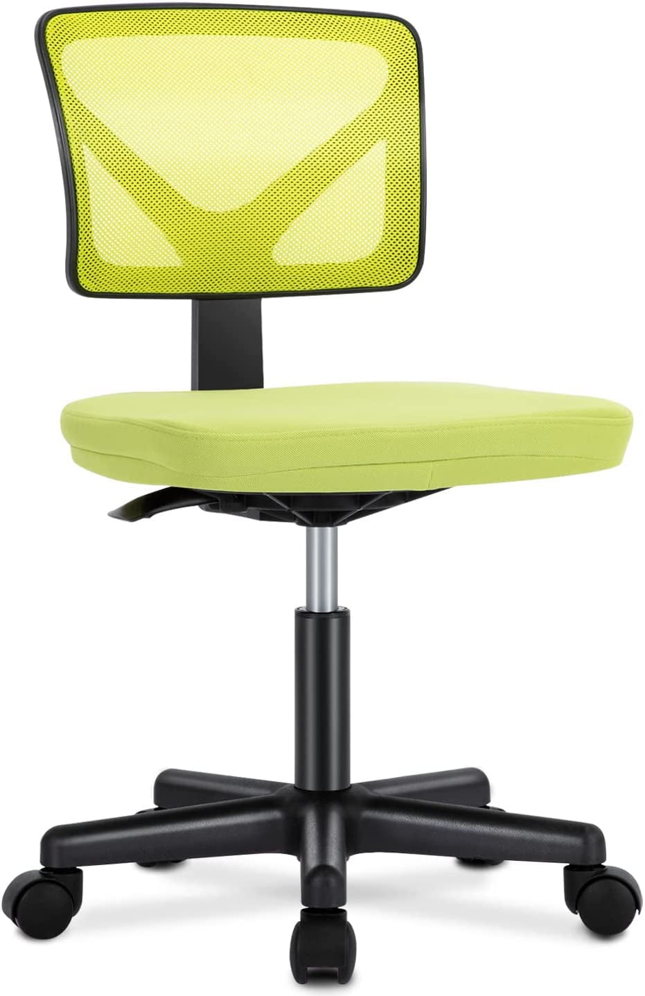 Armless Desk Chairs with Wheels Cute Home Office Chair No Arms ...