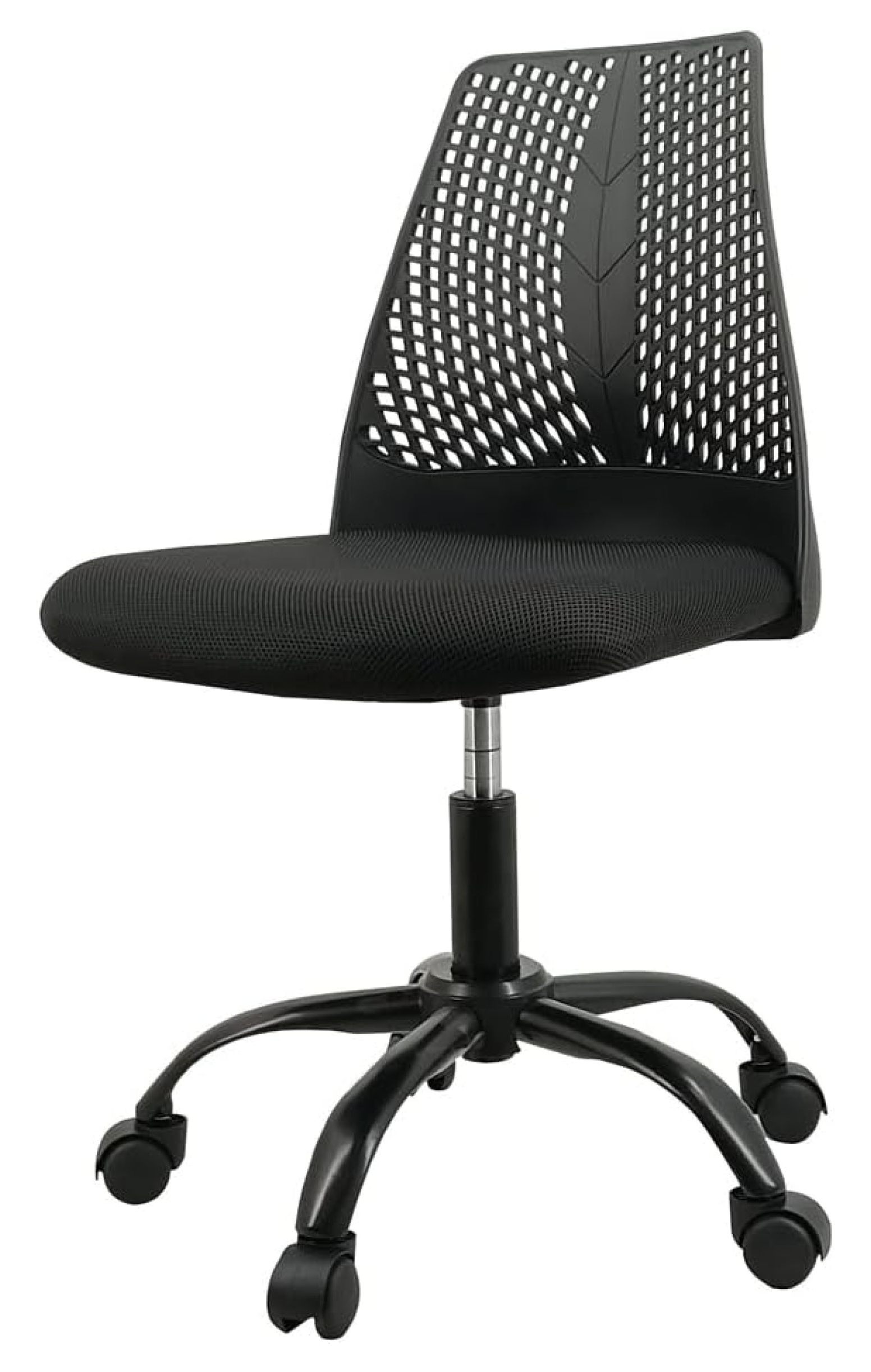 Armless Desk Wheels Cute Home Office Arms, Ergonomic Adjustable Swivel ...