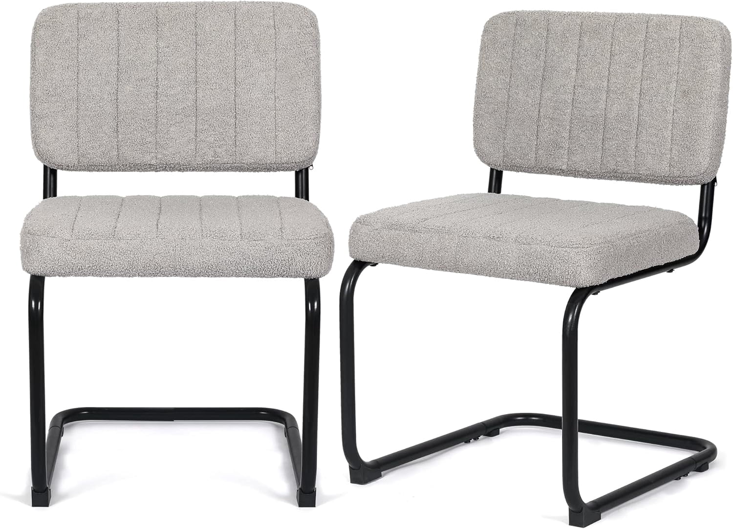 Armless Dining Chairs Modern Accent Chairs,Upholstered Side Chairs with ...