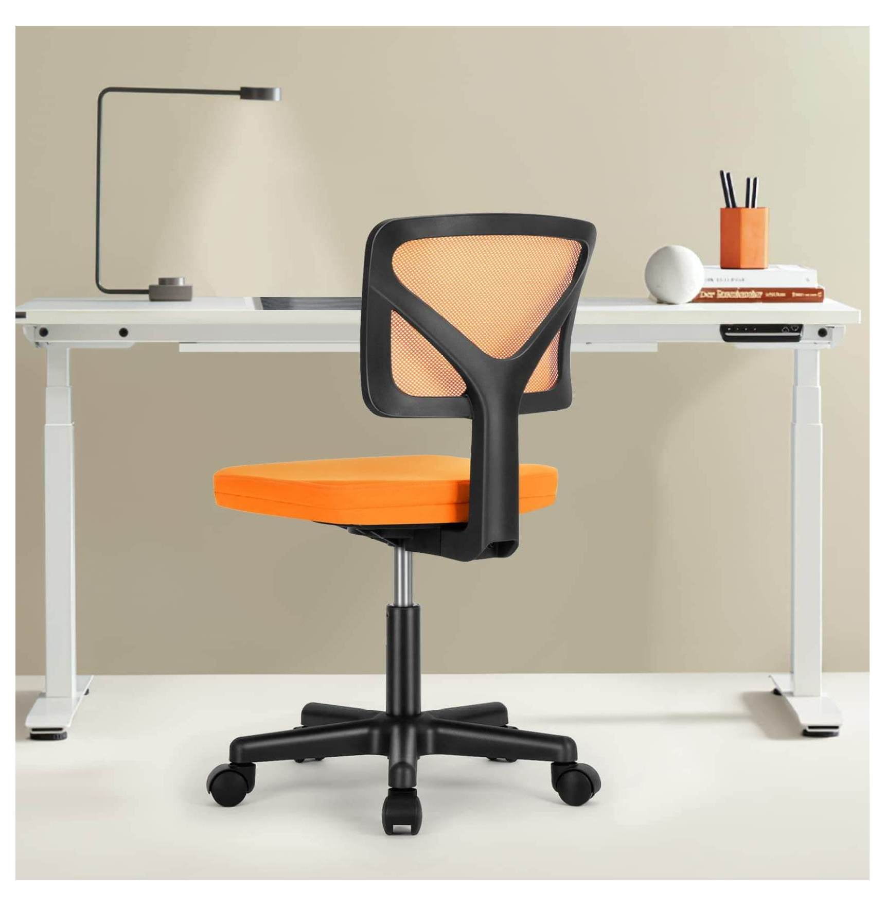 Armless Mesh Office Chair, Ergonomic Computer Desk Chair - Walmart.com
