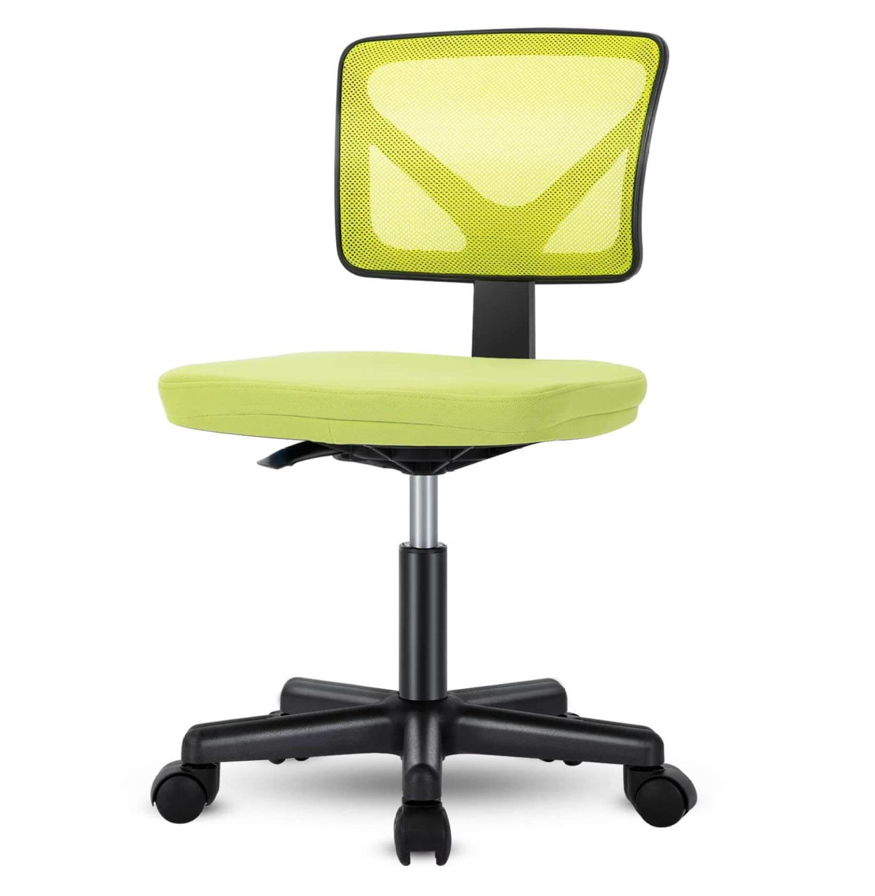 Armless Mesh Office Chair, Ergonomic Computer Desk Chair - Walmart.com