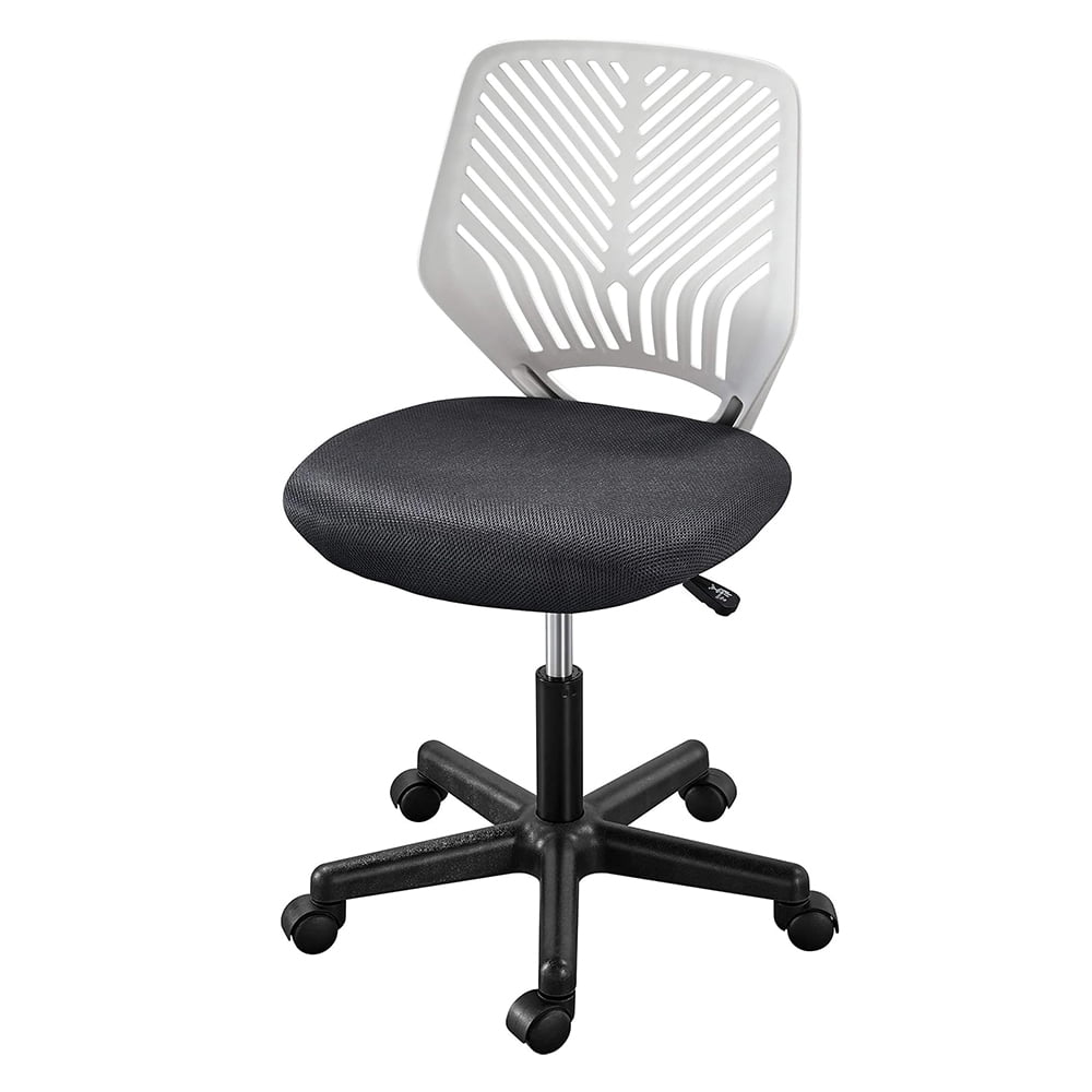 Armless Office Chair, Mesh Ergonomic Small Desk Chair with Smooth ...
