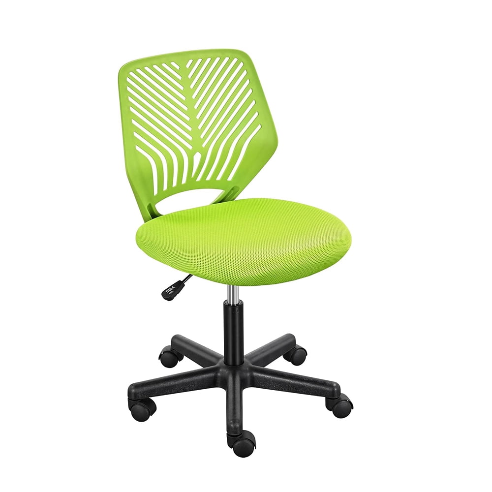 Armless Office Chair, Mesh Ergonomic Small Task Chair with Smooth ...