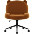 Armless Office Desk Chair with Wheels,Ergonomic Criss Cross Legged ...