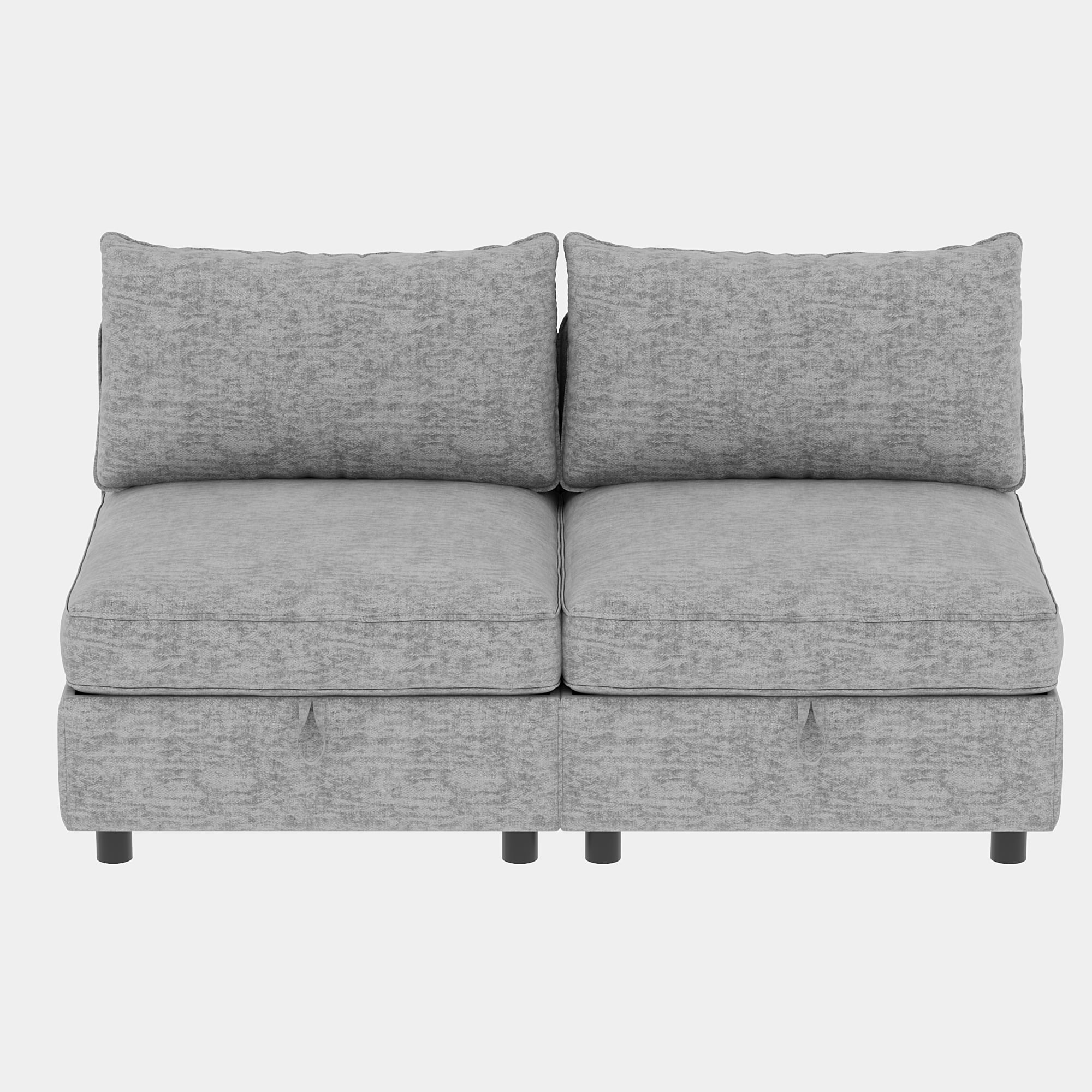 Armless Seat for Modular Sectional Sofa, Convertible Sofa Seat With ...