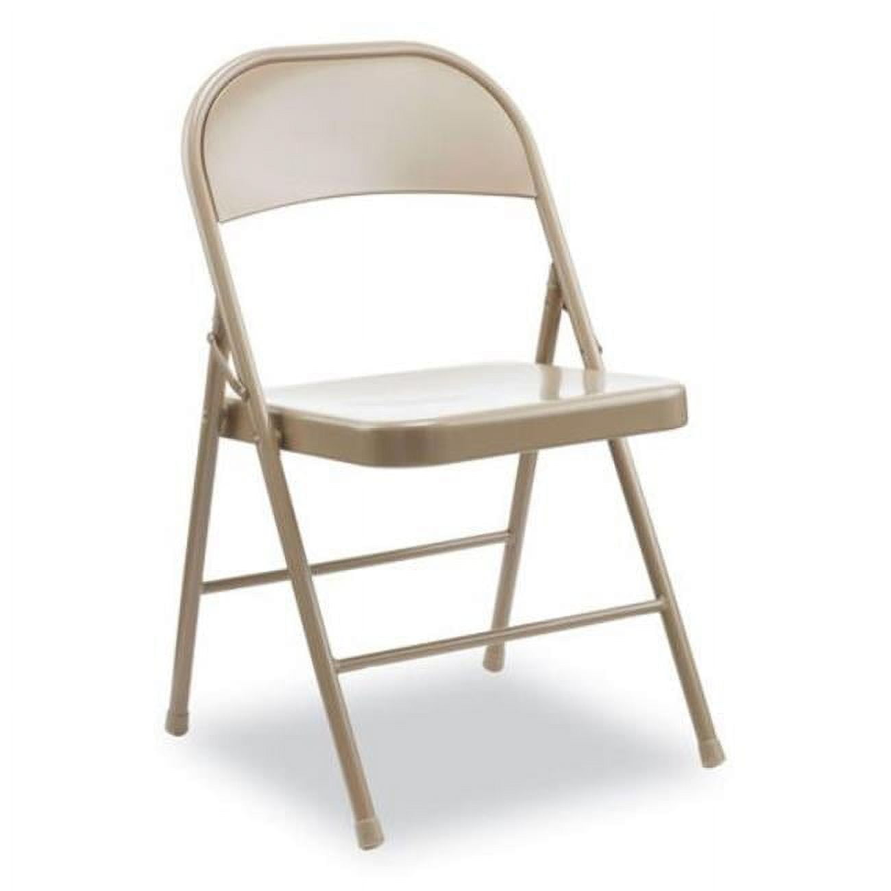 Armless Steel Folding Chair, Tan - Walmart.com