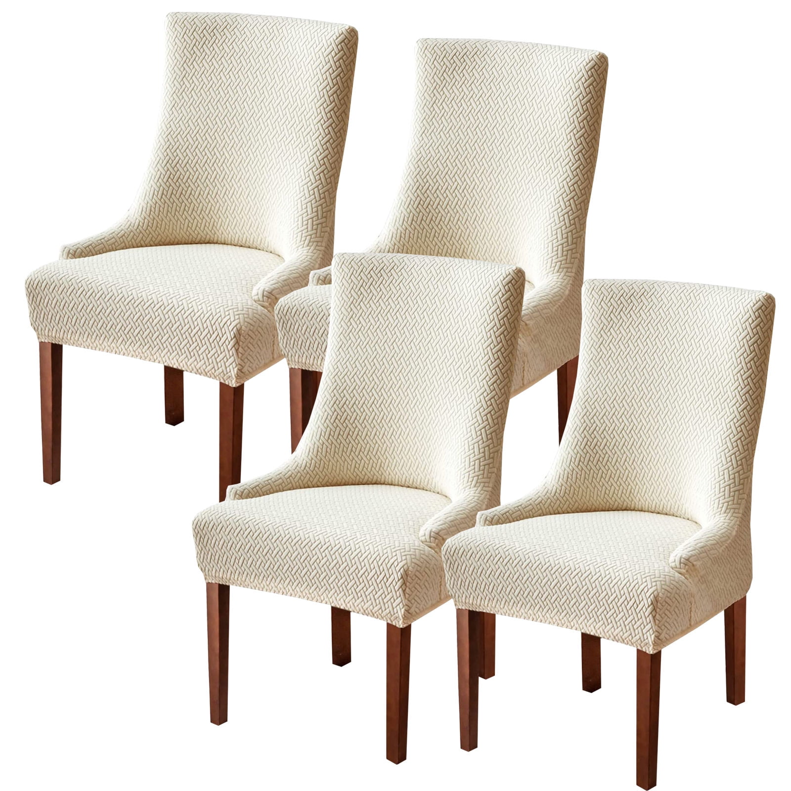Armless Wingback Stretch Chair Slipcover,Sloping Armchair Covers ...