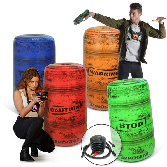 ArmoGear Inflatable Barrels & Bunkers for Guns, Lazer & Blaster Games ...