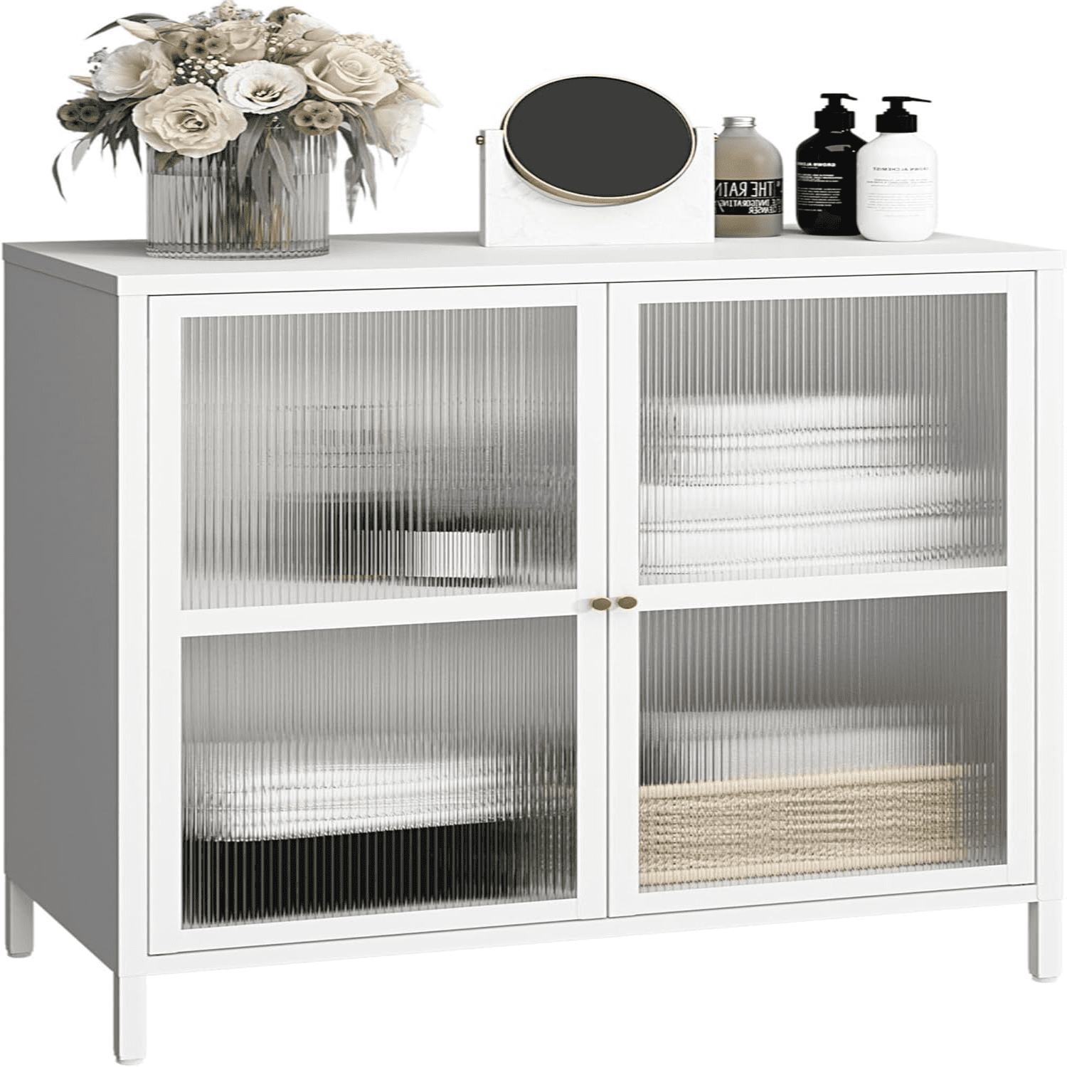 Armoire Wardrobe Closet Metal Cabinet with 1 Hanging Rod and 1 Shelves ...